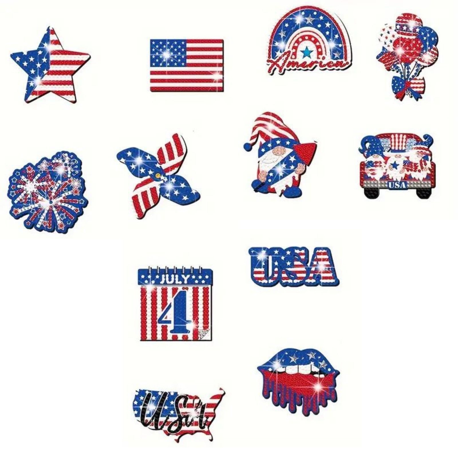 4th of July Decorations Independence Day Magnets Refrigerator Magnets ...