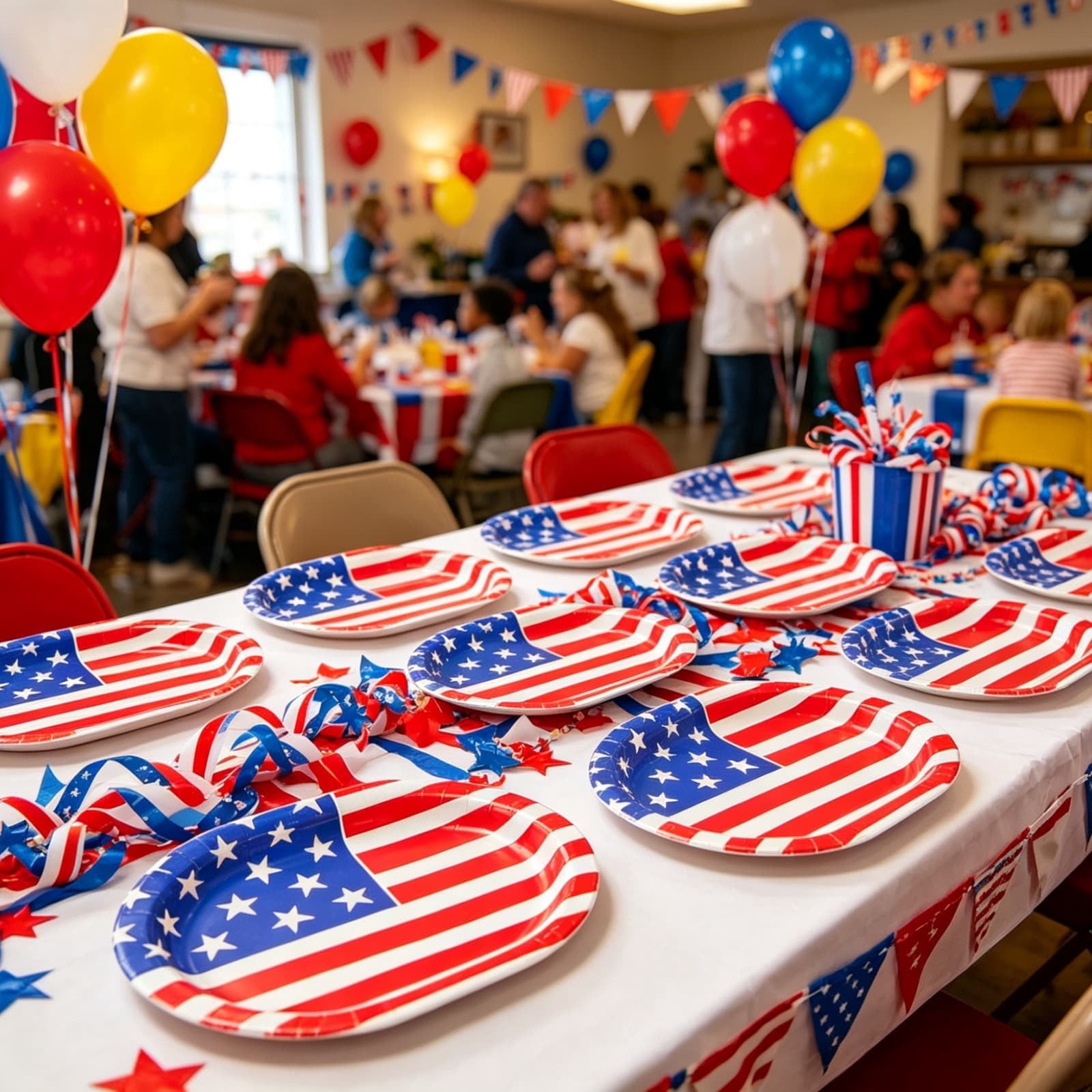 4th of July Decorations Paper Plates Party Supplies, 250th Anniversary ...