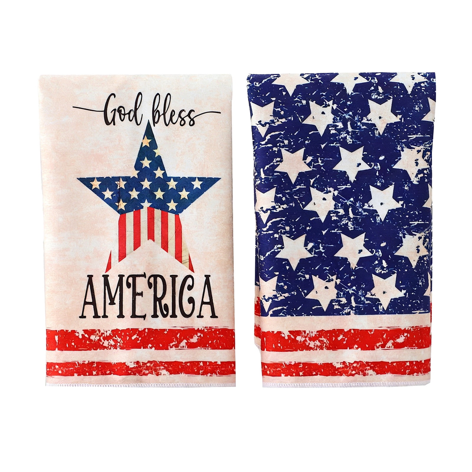 4th of July Decorations Patriotic Decor Kitchen Towels Set of 2 ...