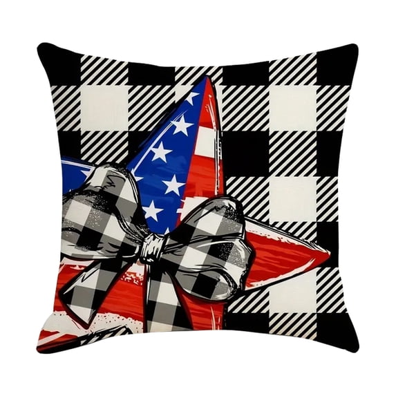 4th of July Decorations Pillow Covers Set - Patriotic Red White Blue ...