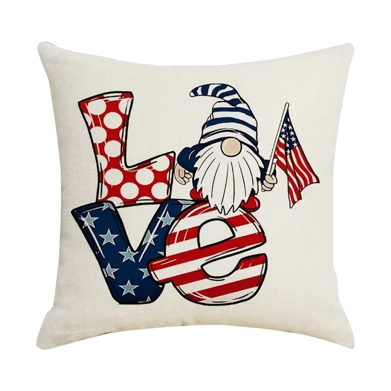 4th of July Decorations Pillow Covers Set - Patriotic Red White Blue ...
