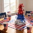 4th of July Decorations Red White And Blue Sequined Wreath For ...