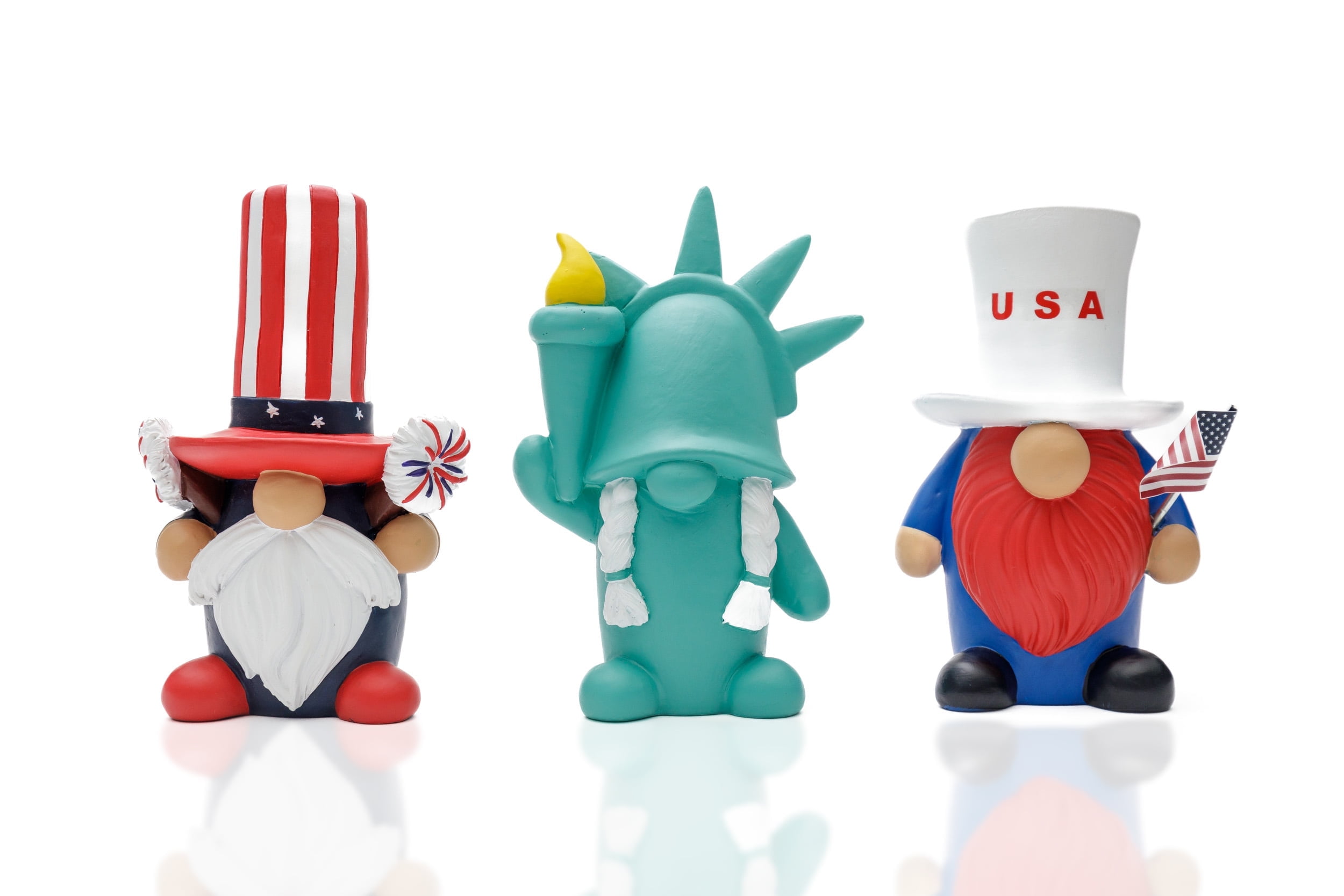 4th of July Decorations VIWING Independence Day Resin Gnomes 3-Piece ...