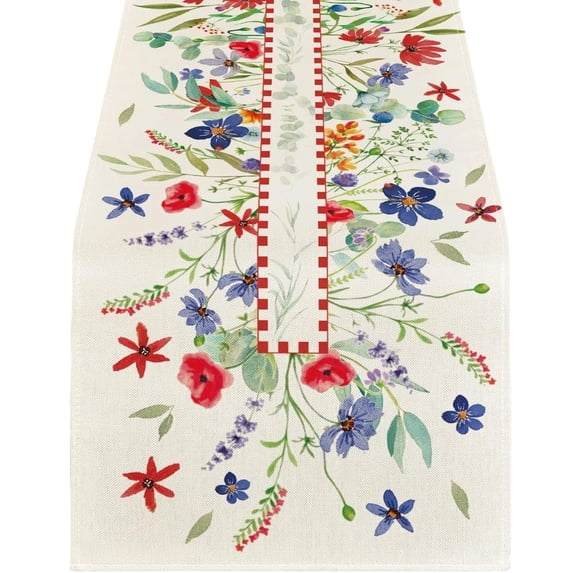 4th of July Decorative Tablecloth and Table Runner Independence Day ...