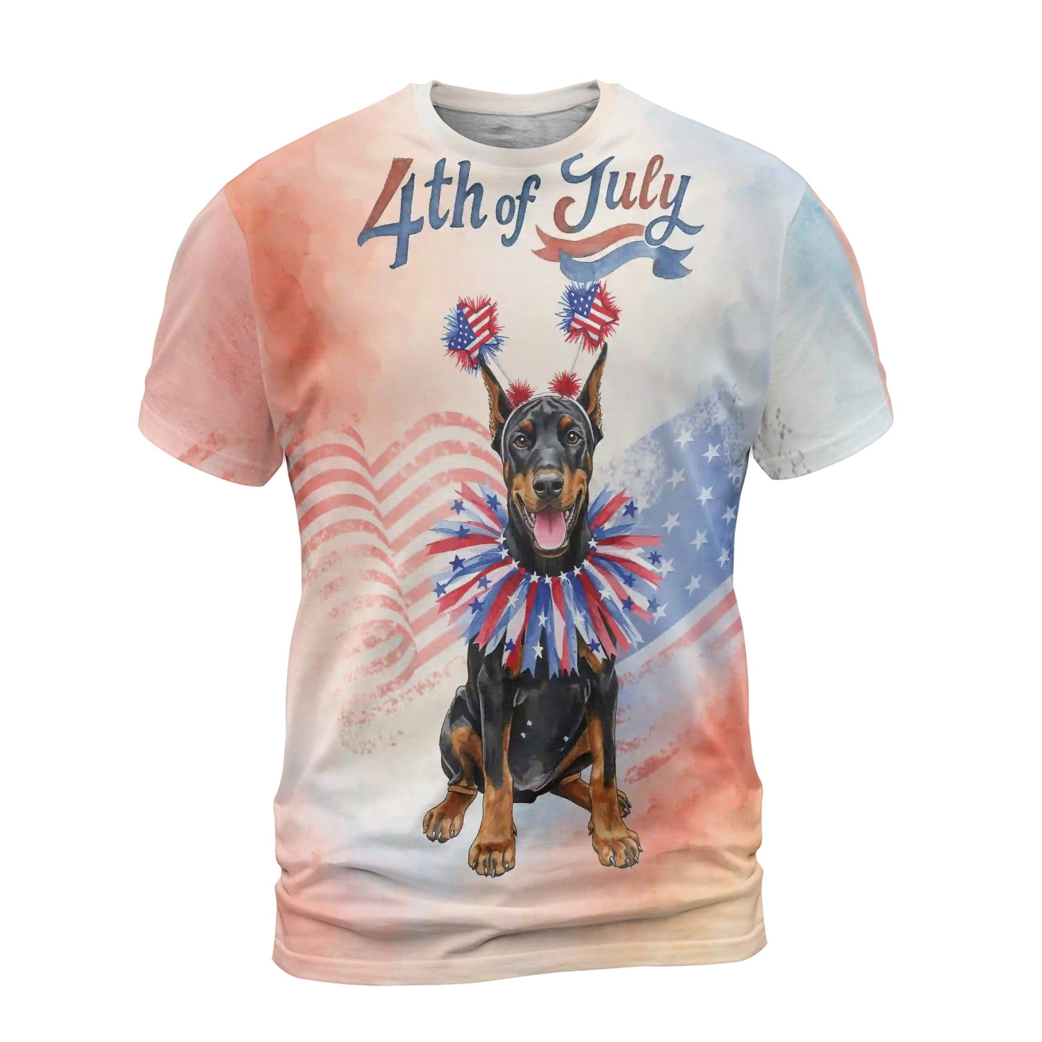 4th of July Doberman Pinscher Celebrates Independence Day All Over ...