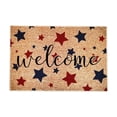 4th of July Door Mat, Patriotic Red Blue Star Welcome Mat, for ...