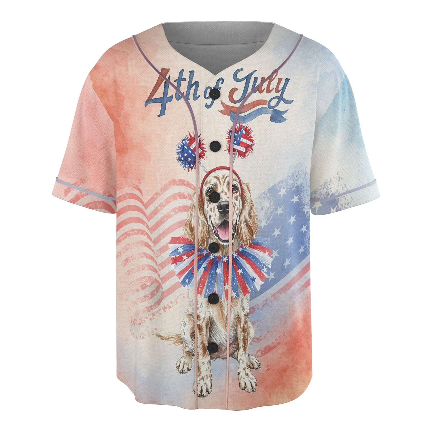 4th of July English Setter Celebrates Independence Day All Over Print ...