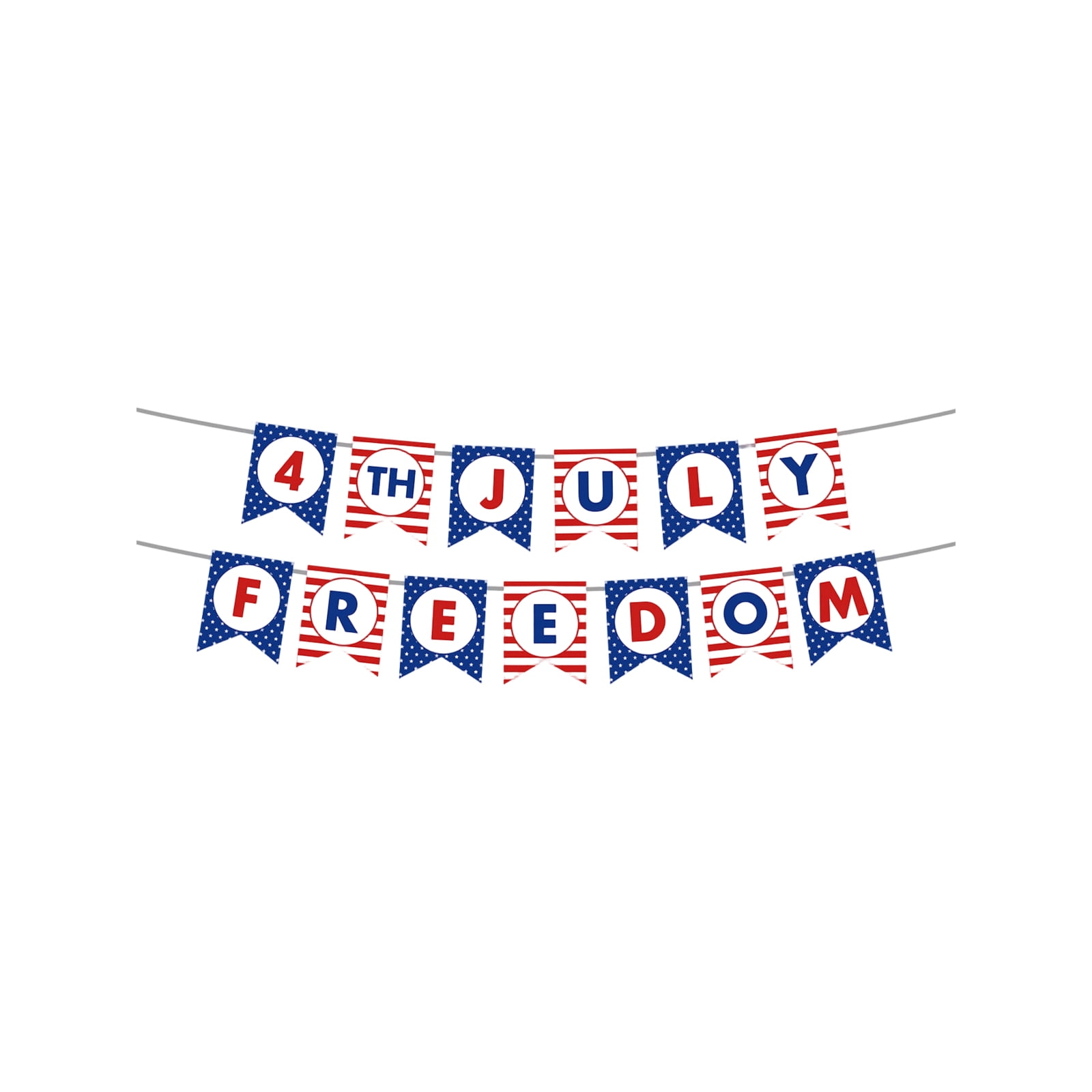 4th of July Freedom Banner Set Patriotic Independence Day Party ...