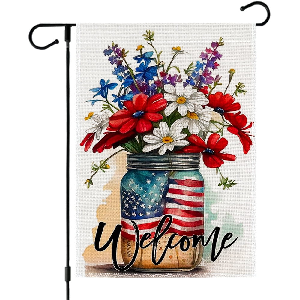 4th of July Garden Flags Double Sided,Independence Day,Memorial Day ...