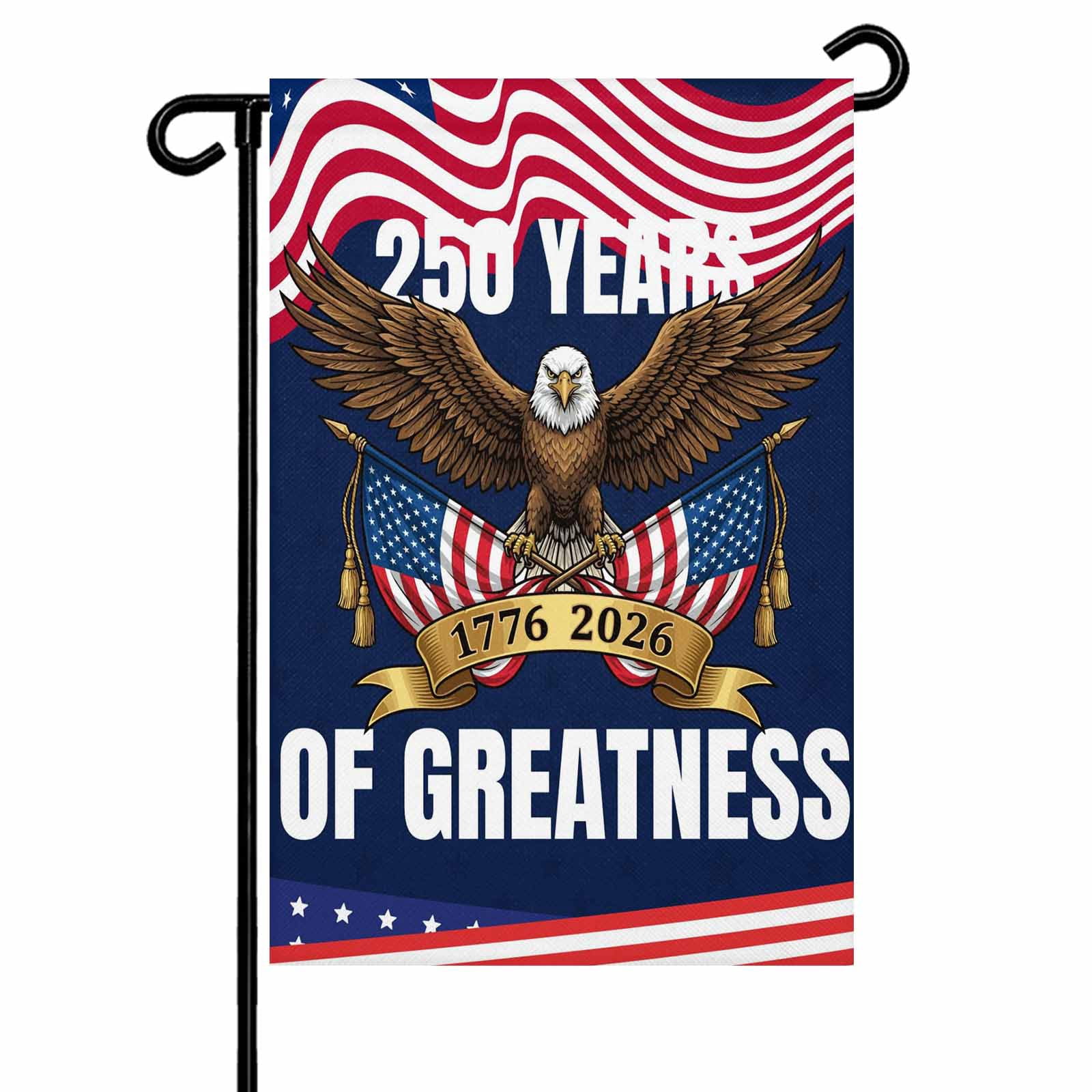 4th of July Garden Flags for Outside America Years Patriotic Eagle USA ...