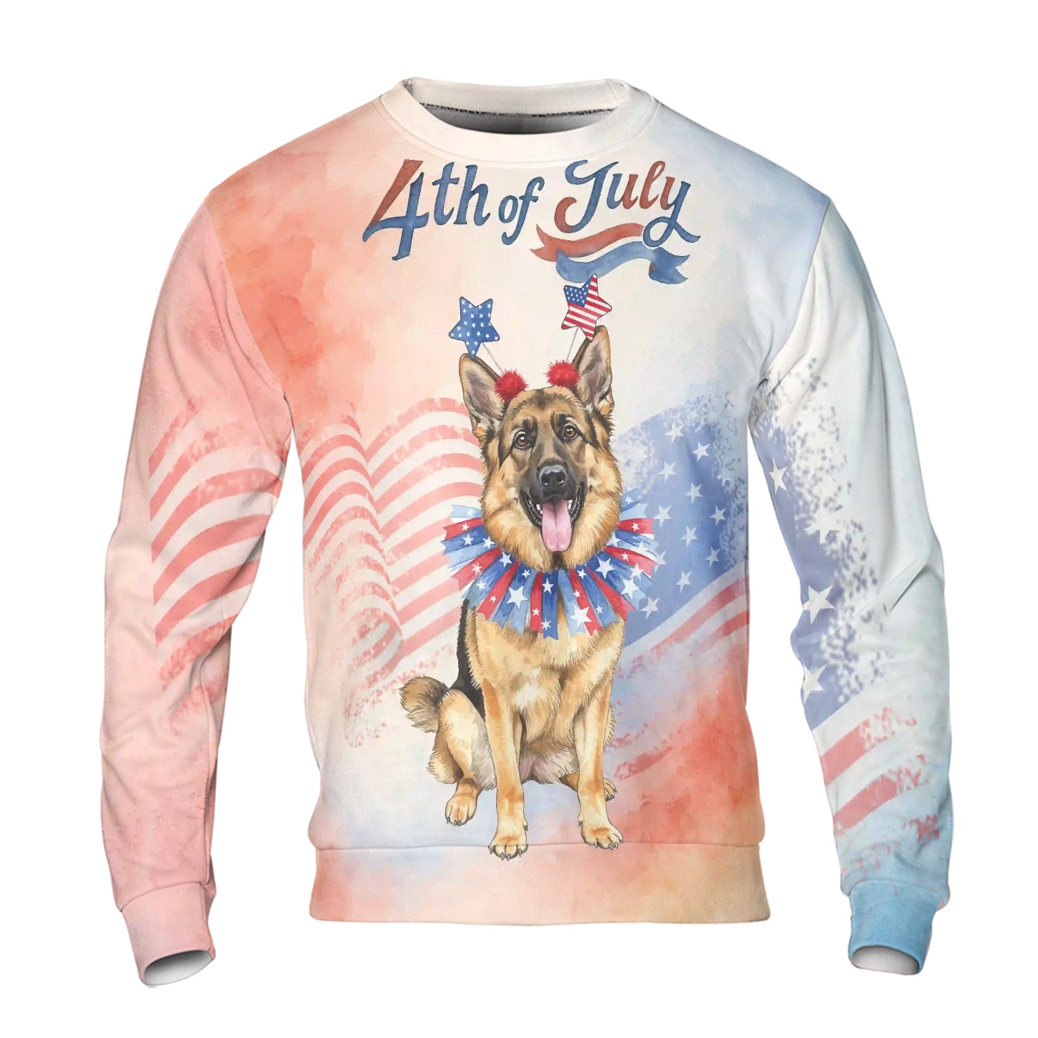 4th of July German Shepherd Celebrates Independence Day All Over Print ...