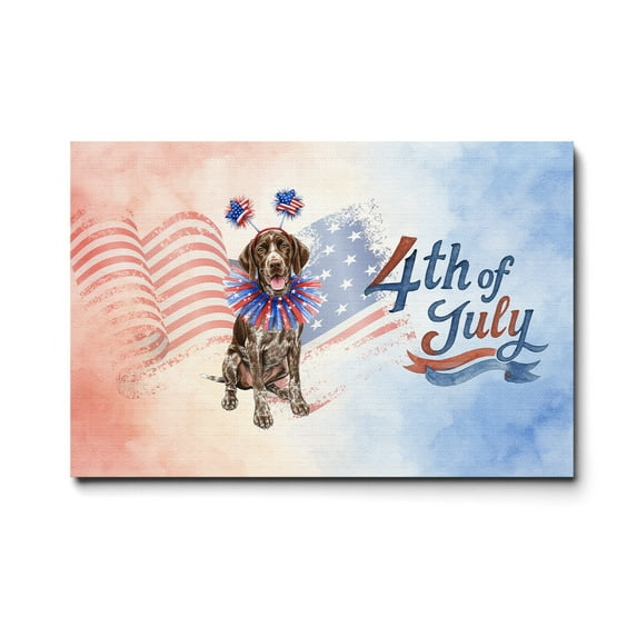 4th of July German Shorthaired Pointer Celebrates Independence Day ...