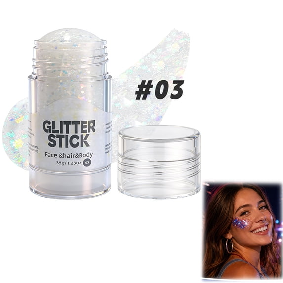 4th of July Glitter Stick – Red White Blue Body Hair Sparkle, Patriotic ...