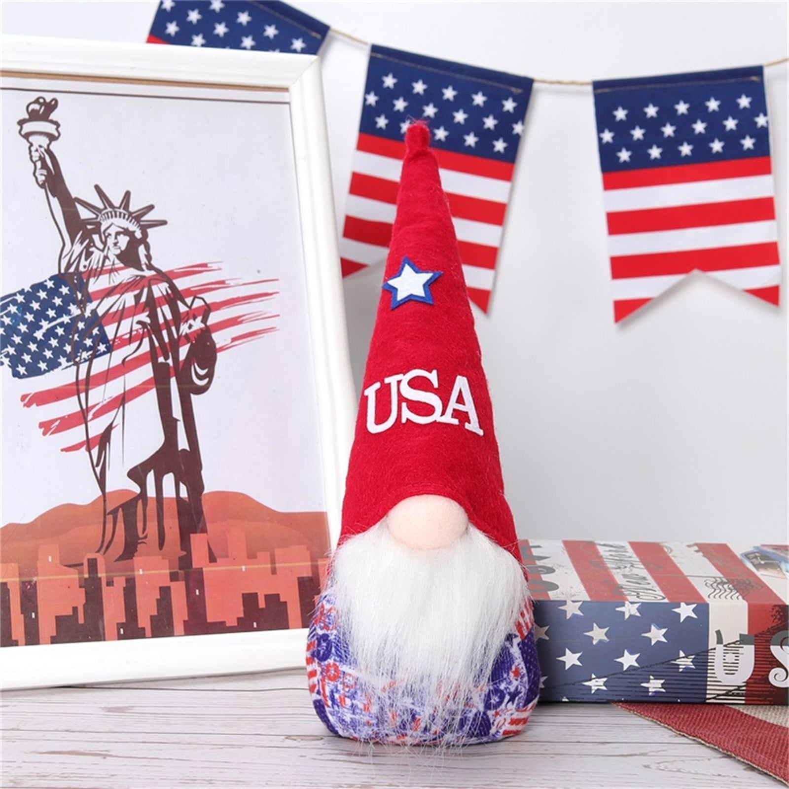 4th of July Gnomes Plush Patriotic Decorations Presidents Memorial Day ...