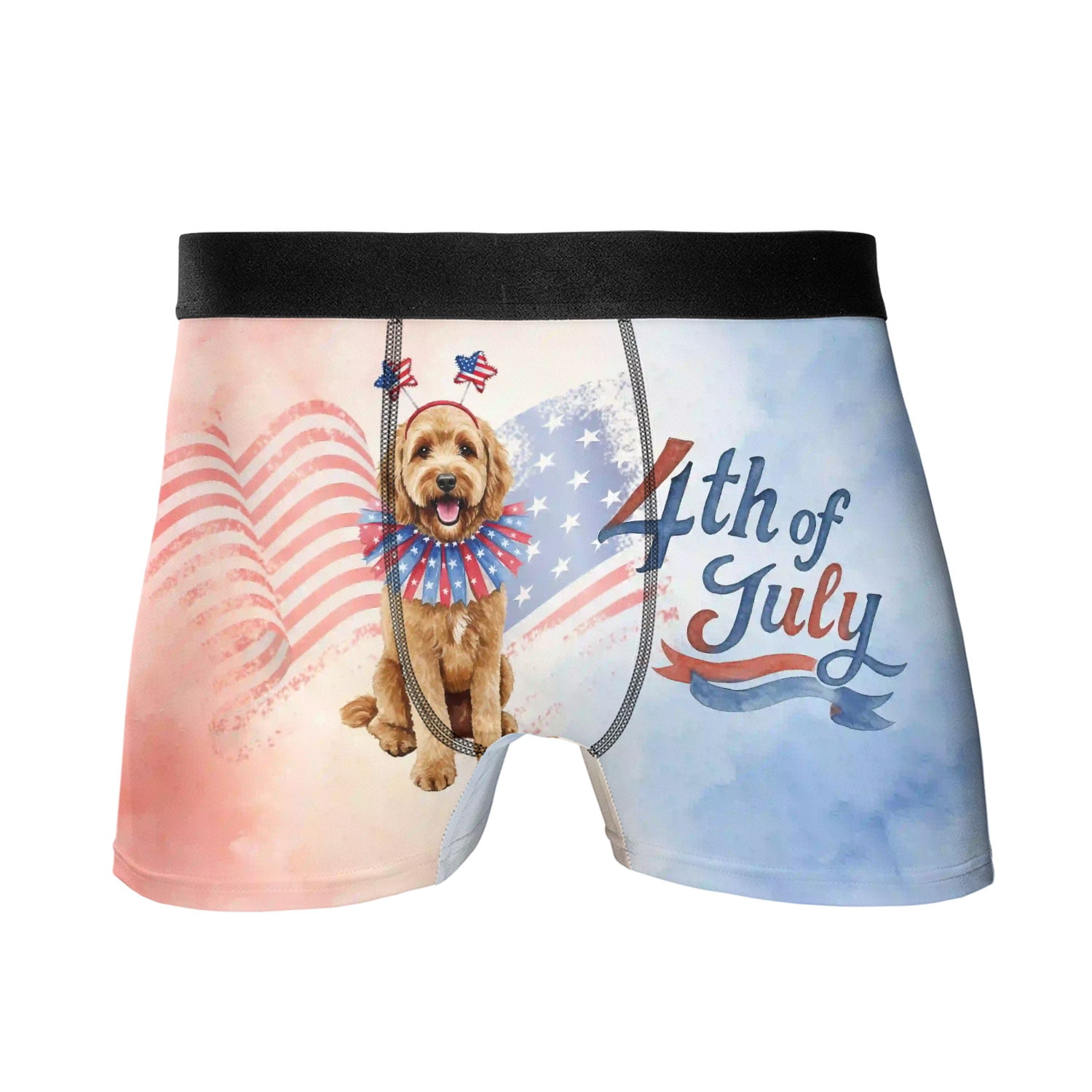4th of July Goldendoodle Celebrates Independence Day All Over Print ...