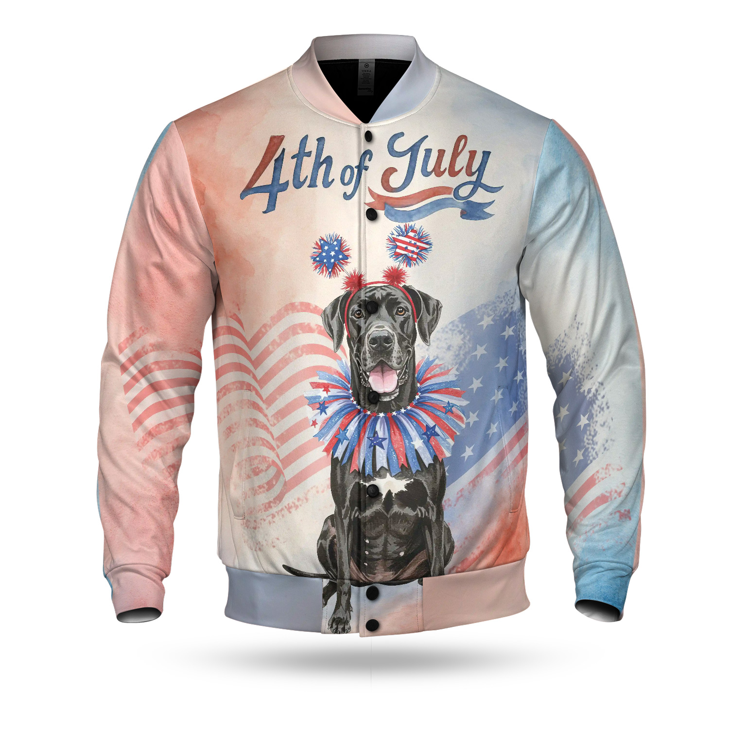 4th of July Great Dane Celebrates Independence Day All Over Print 3D ...