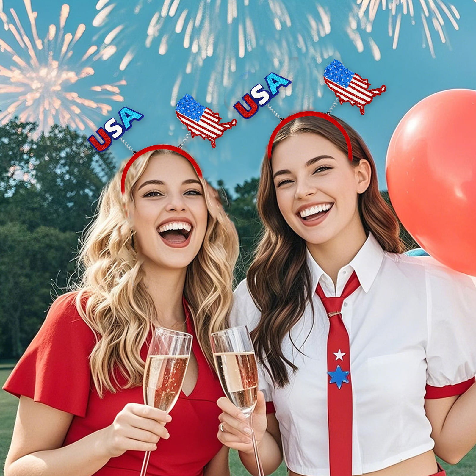 4th of July Headband Clearance Independence Day Hair Bands Party ...