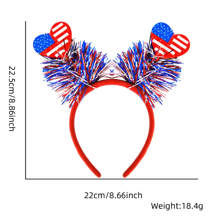 4th of July Headband, Fourth of July Accessories, Felt Patriotic Head ...