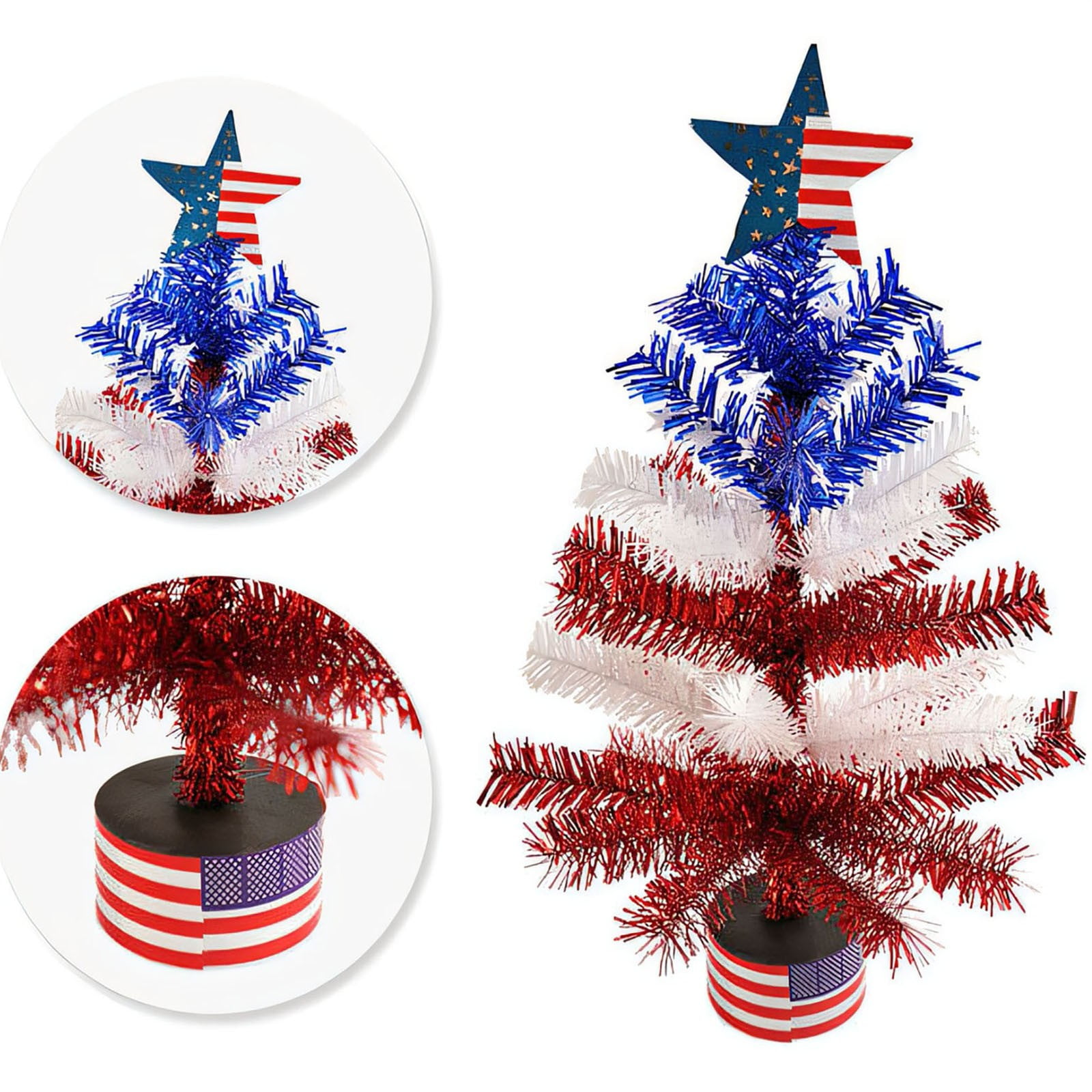 4th of July Independence Day Pentagram Tree Tabletop Ornament, Party ...