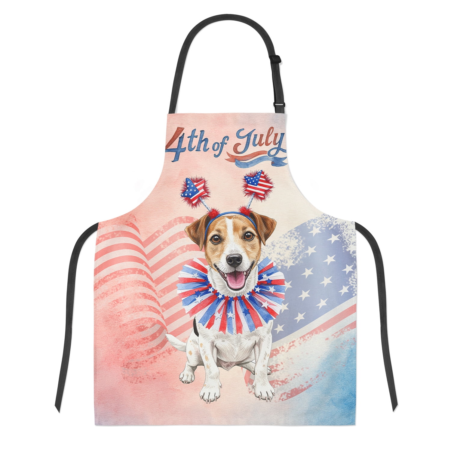 4th of July Jack Russell Terrier Celebrates Independence Day Apron ...