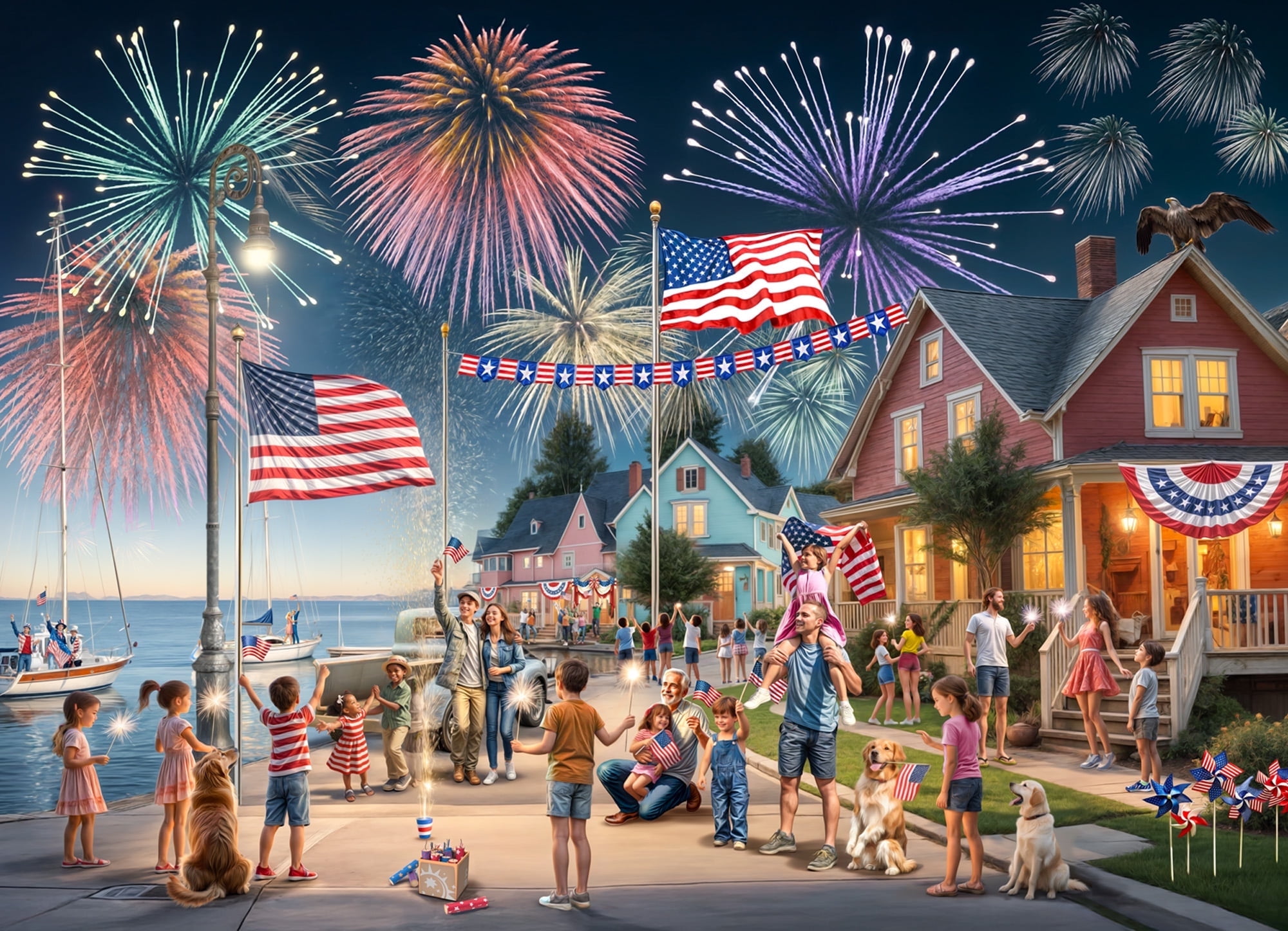 "Vermont Christmas Company 4th of July Jigsaw Puzzle, 1000 Pieces ...