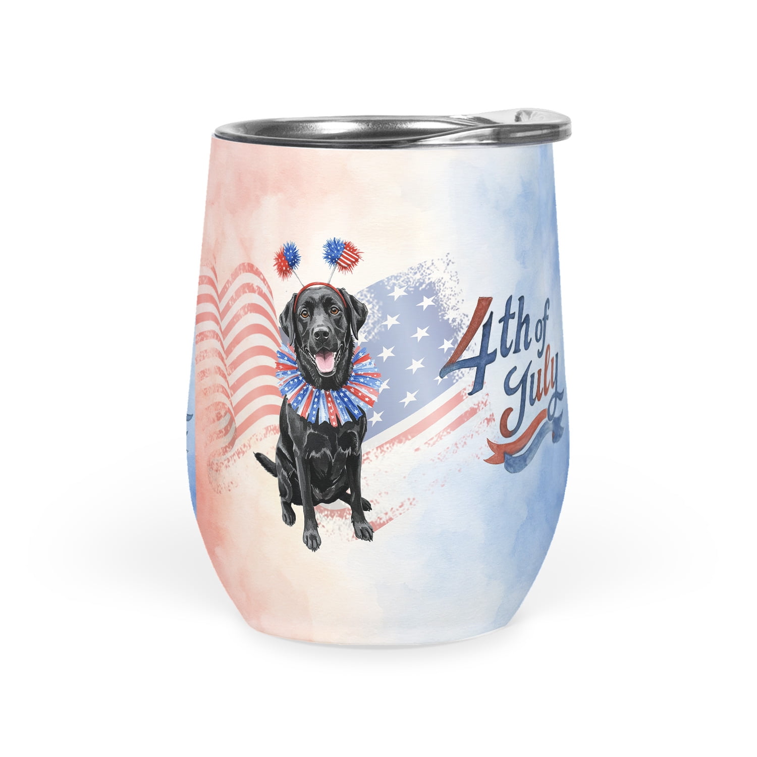 4th of July Labrador Retriever Celebrates Independence Day 12oz ...