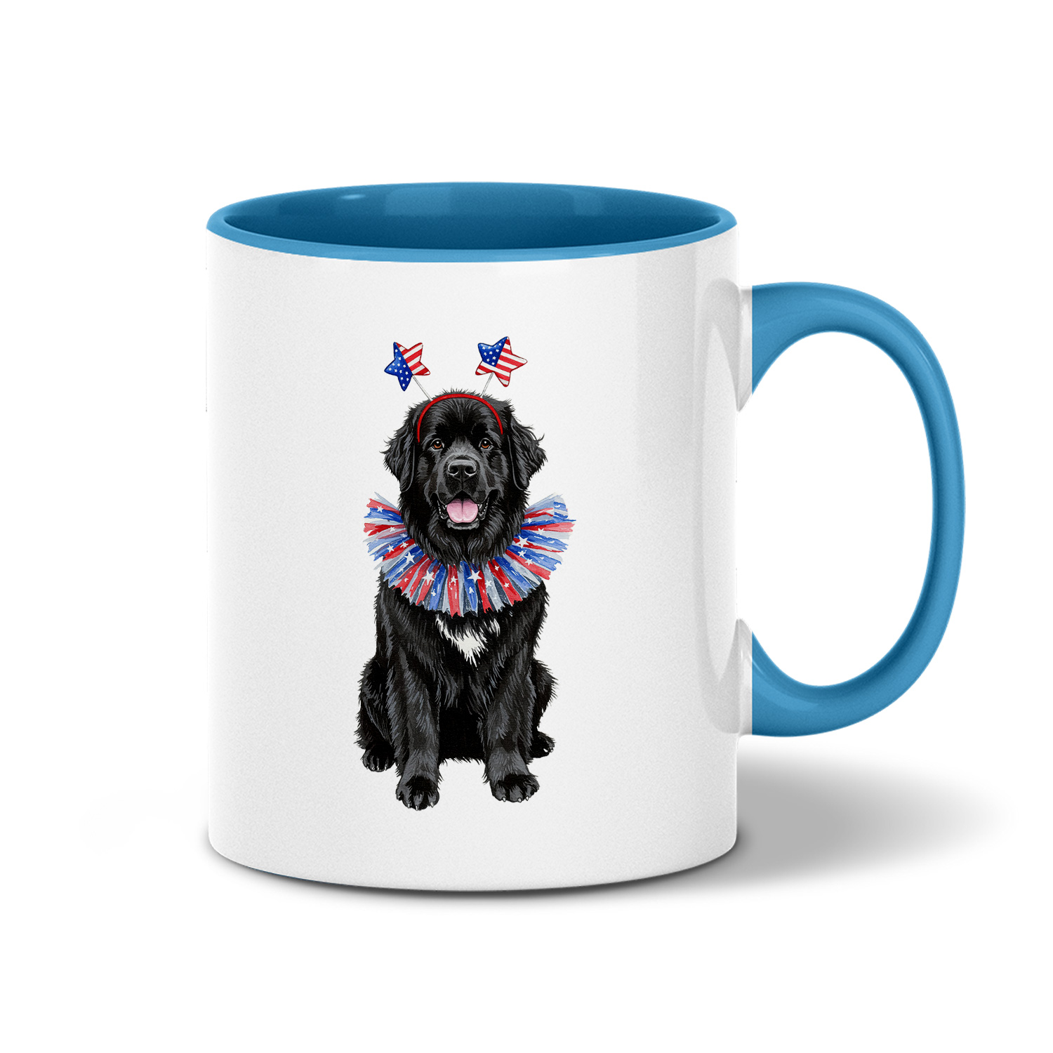4th of July Newfoundland Celebrates Independence Day 11oz Accent Two ...