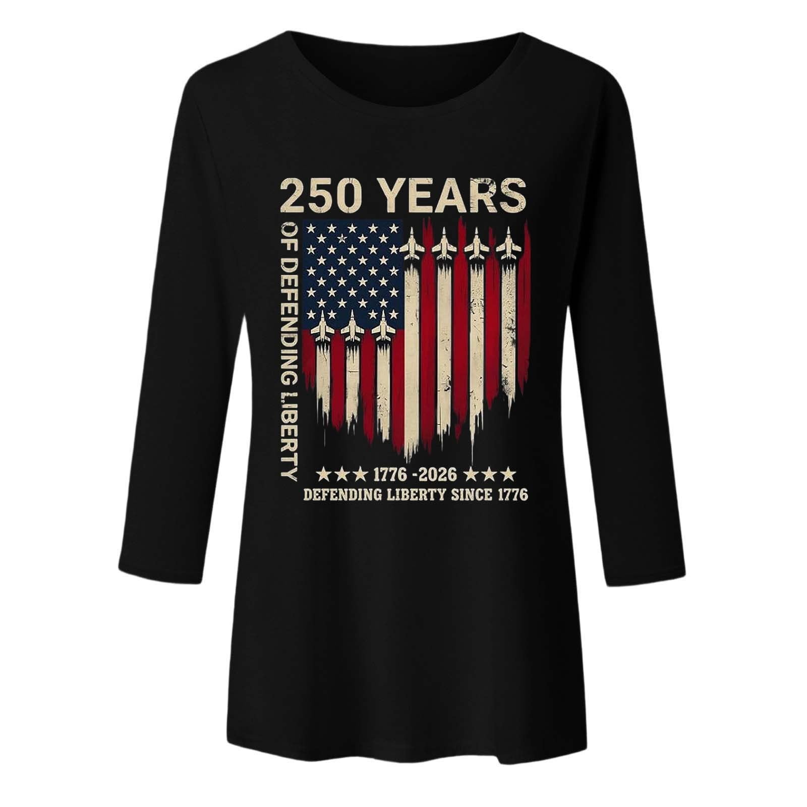 4th of July Outfits for Women USA Patriotic Shirts for Women Short ...