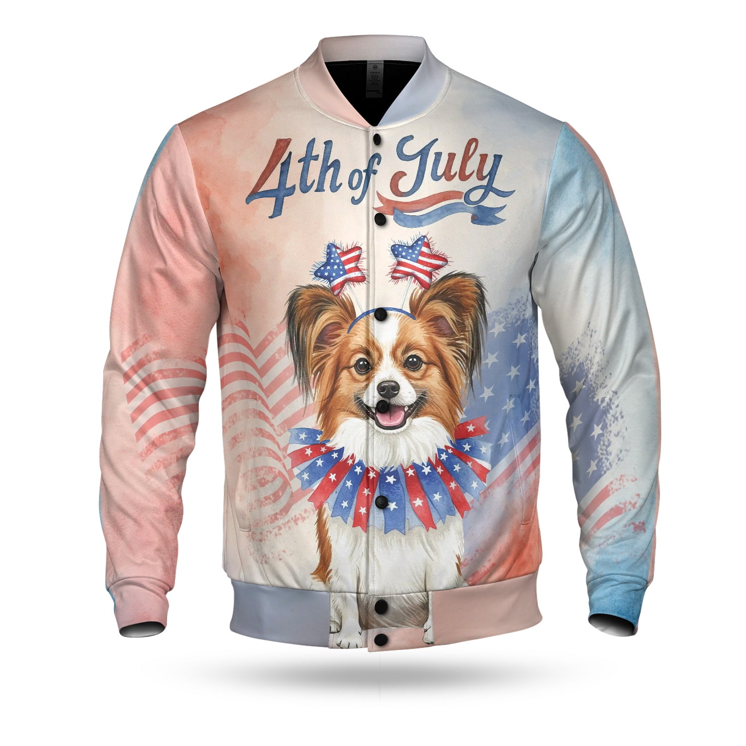 4th of July Papillon Celebrates Independence Day All Over Print 3D ...