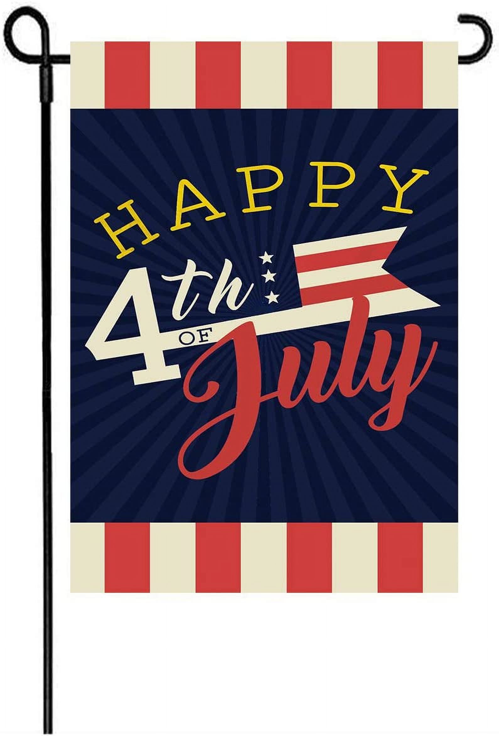 4th of July Patriotic Garden Flag 12.5 x 18 Inch - Independence Day ...