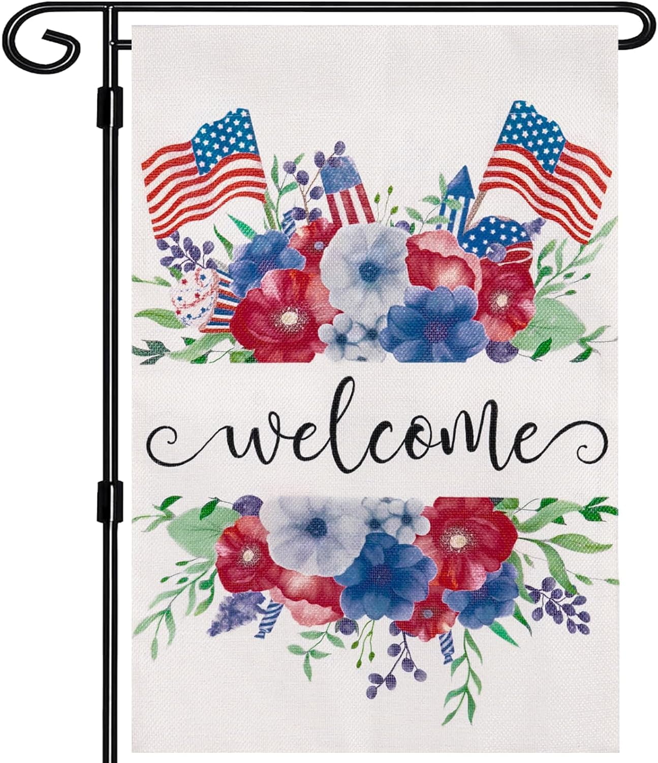 4th of July Patriotic Garden Flag Spring Summer Double Sided - Memorial ...