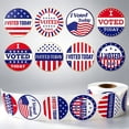 4th of July Patriotic Stickers Roll, "I Voted Today" and American Flag ...