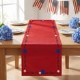 4th of July Patriotic Table Runner 72 Inch Red White Blue Star Border ...