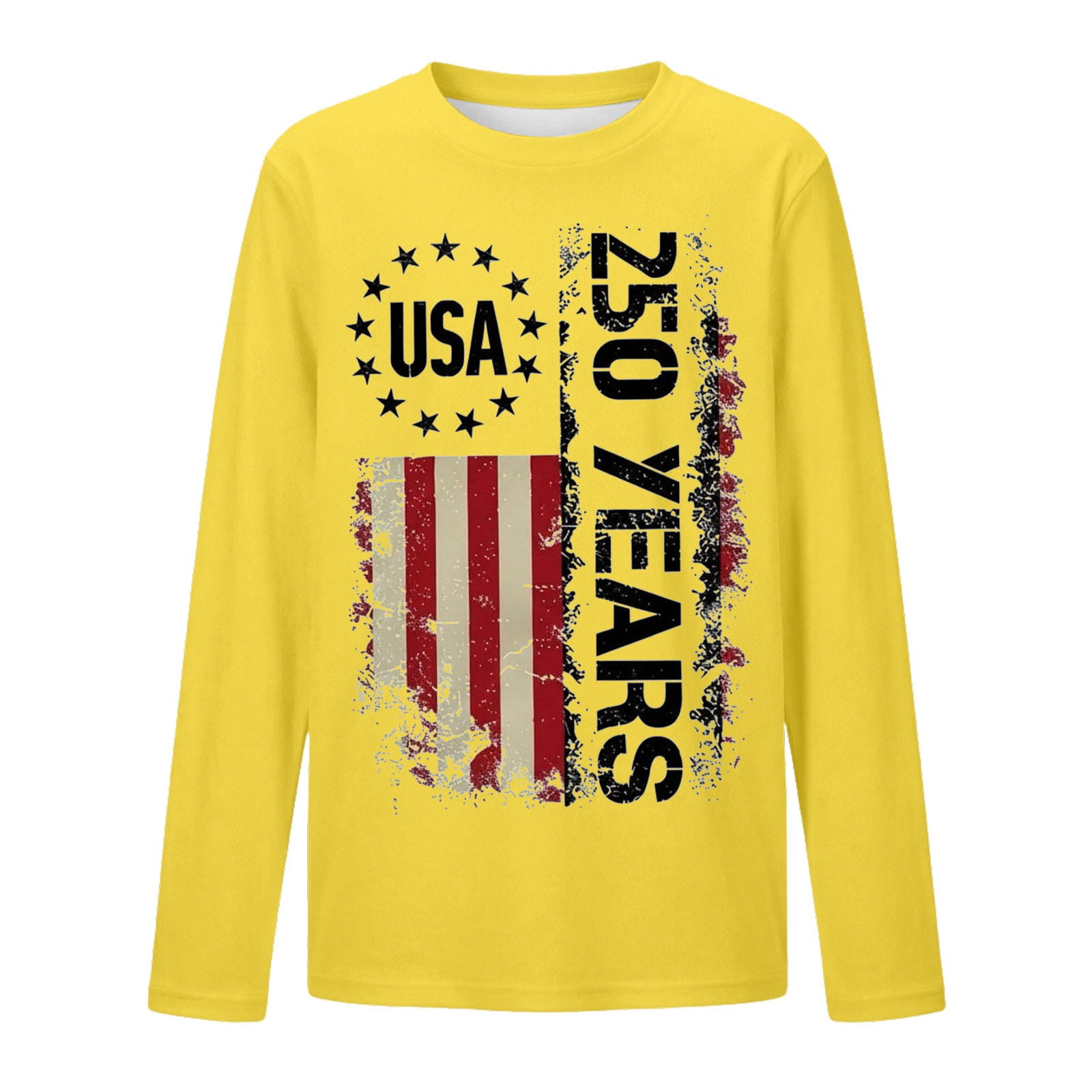 4th of July Polo Shirts for Men Casual Sporty Color Long Sleeve T Shirt ...