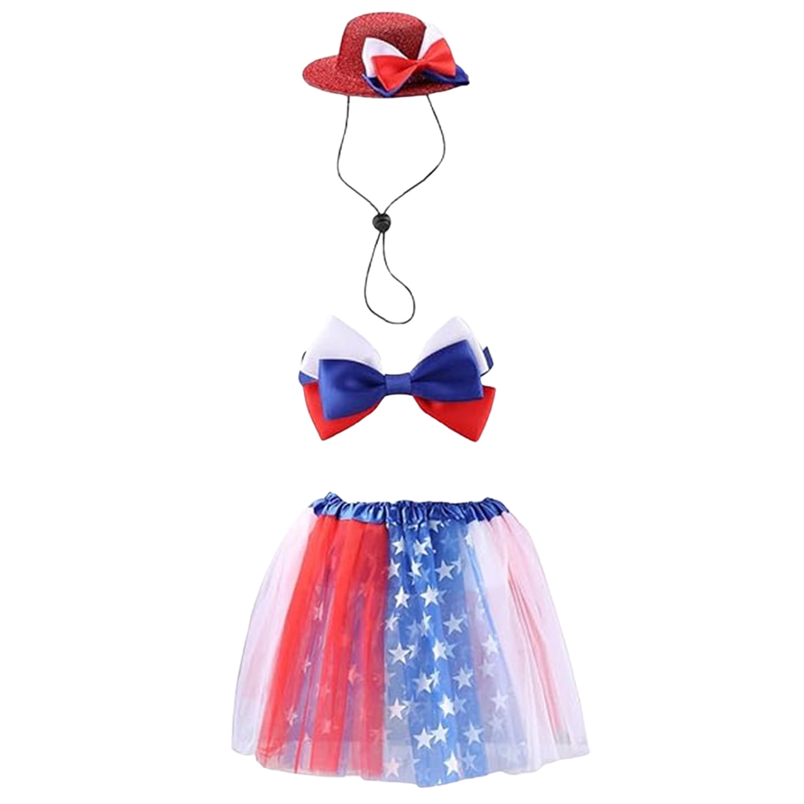 4th of July Porch Outfits & Patriotic Costume, Patriotic Flag Collar ...
