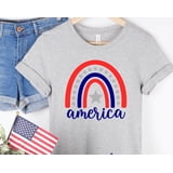 4th of July Rainbow America Shirt Freedom Shirt Patriotic Shirt ...