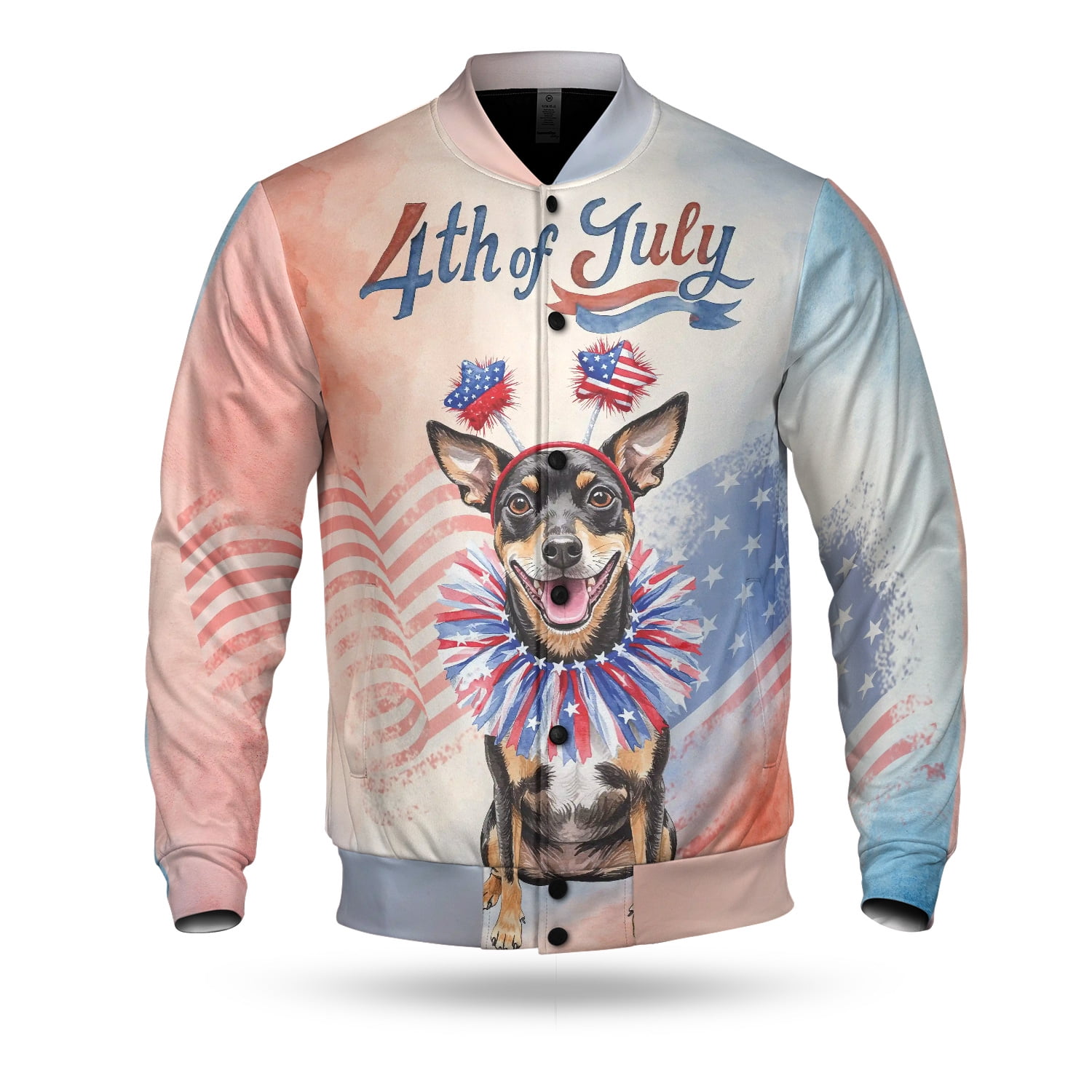 4th of July Rat Terrier Celebrates Independence Day All Over Print 3D ...