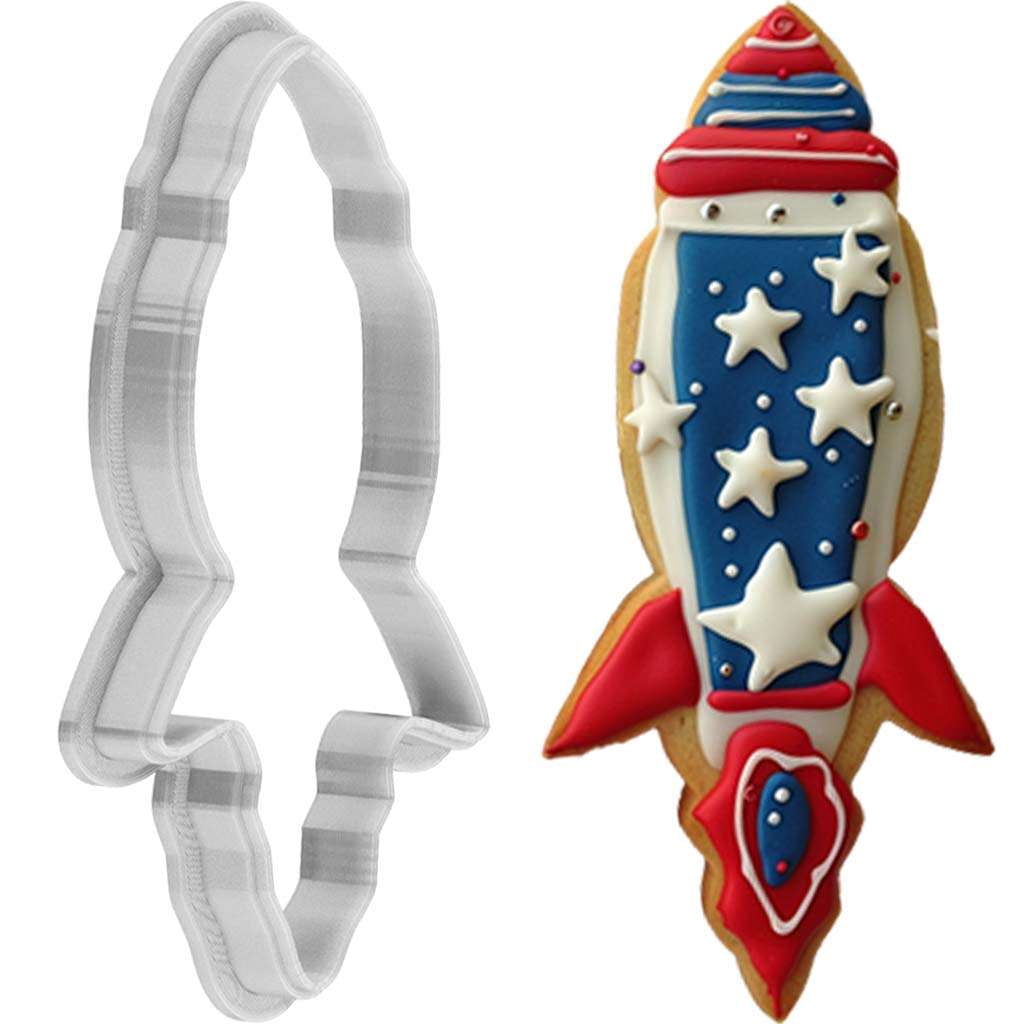 4th of July Rocket Cookie Cutter 4 Inch Made in USA by WONDERTORY ...