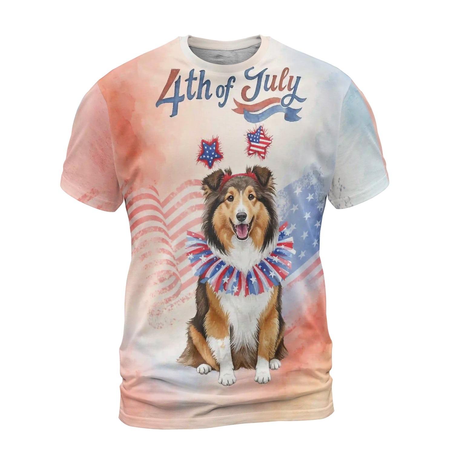 4th of July Shetland Sheepdog Celebrates Independence Day All Over ...