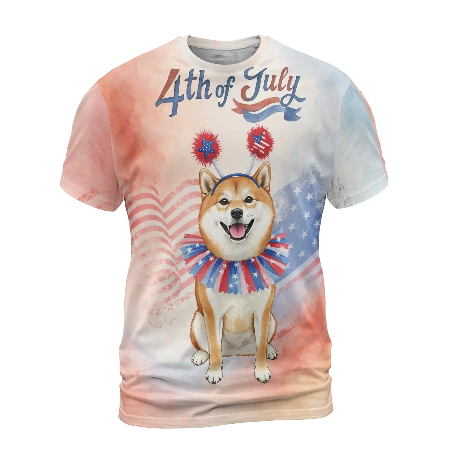 4th of July Shiba Inu Celebrates Independence Day All Over Print 3D ...