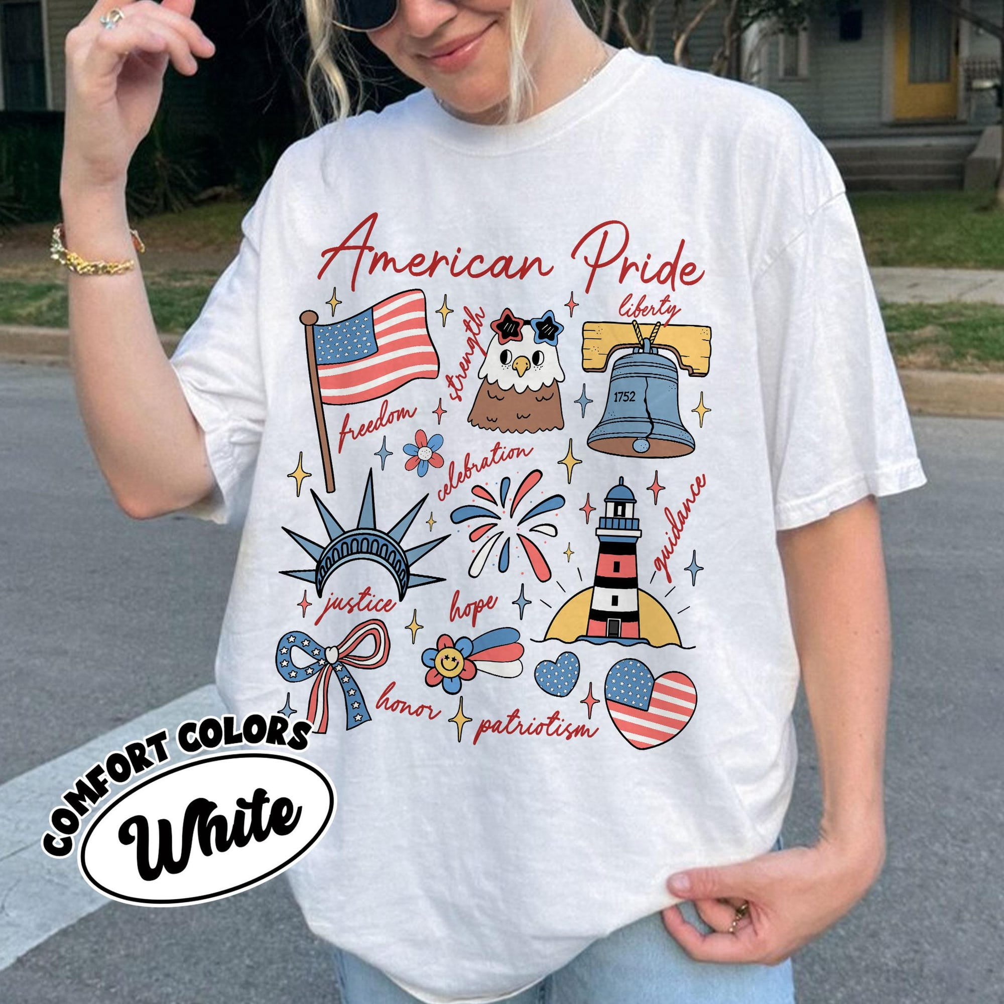 4th of July Shirt Patriotic Independence Day T Shirt American Pride ...