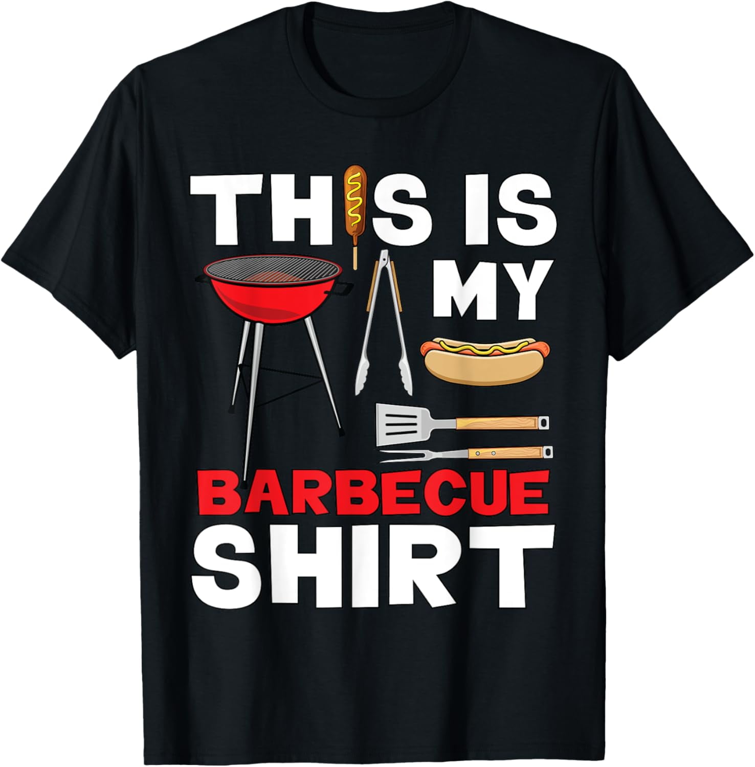 4th of July Shirt This Is My Barbecue Dad BBQ Expert Grill T-Shirt ...