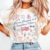 4th of July Shirt Women Fourth of July T Shirt Independence Day Tshirt ...