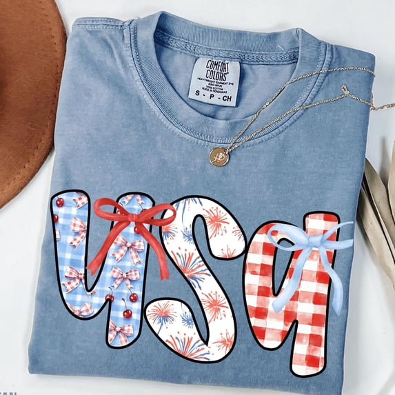 4th of July Shirt Women Fourth of July T Shirt Independence Day Tshirt ...