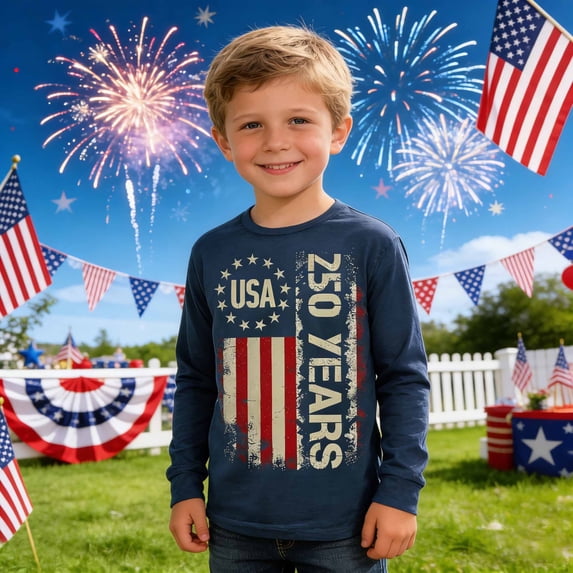4th of July Shirts for Kids Girls Boys Boys Long Sleeve Graphic ...