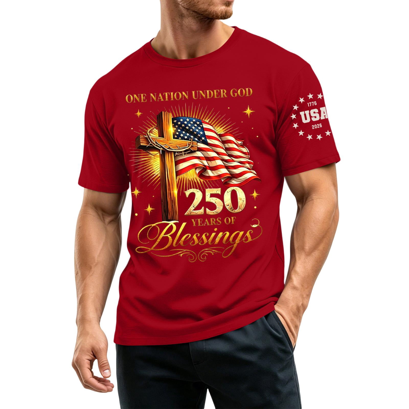 4th of July Shirts for Men: American Flag Patriotic Shirt USA Flag T ...