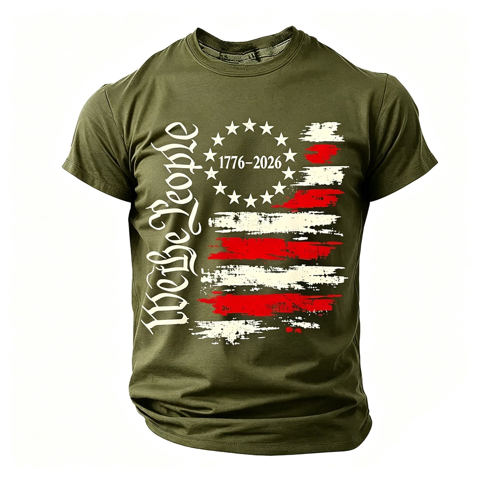 4th of July Shirts for Men Casual Short Sleeve T Shirt Comfortable ...