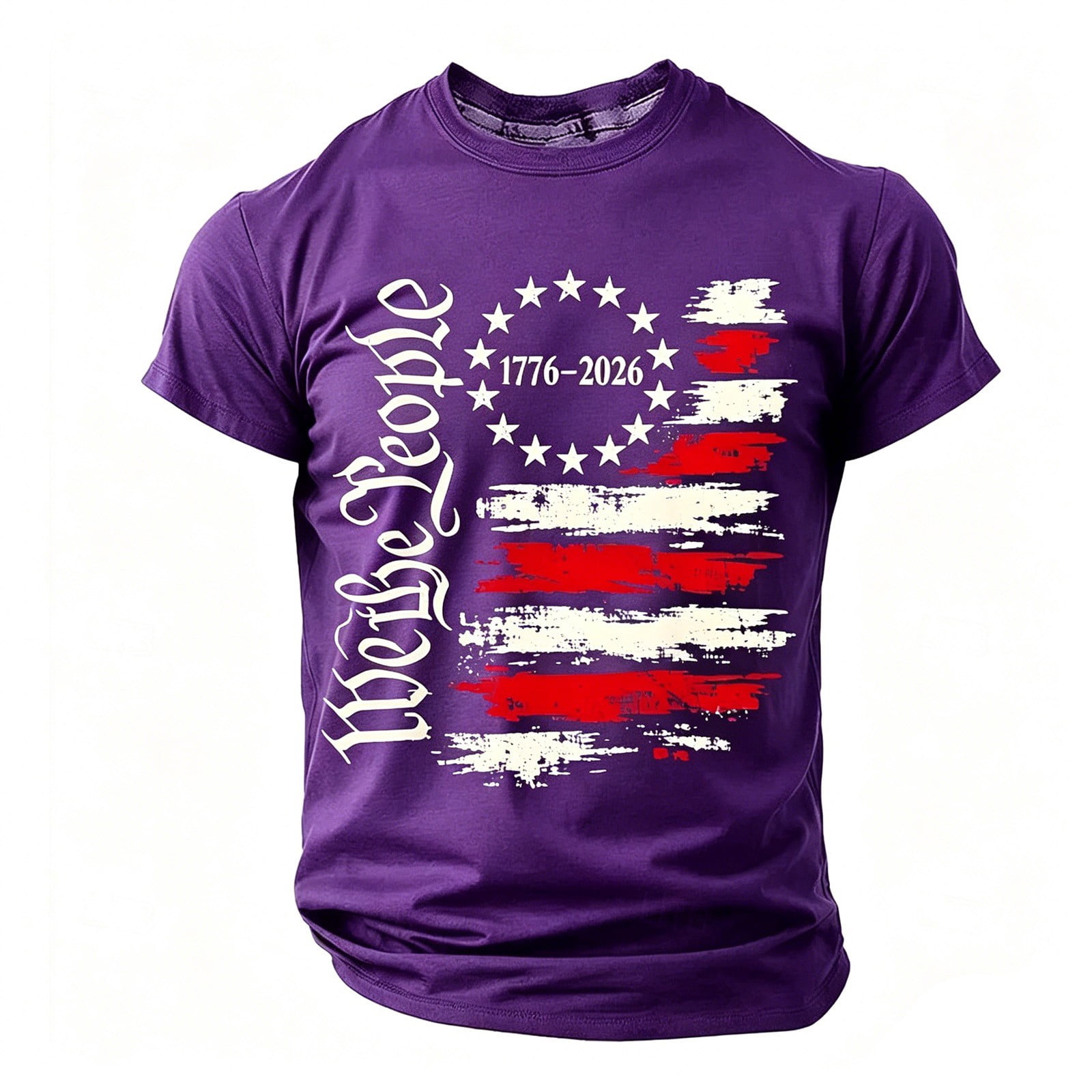 4th of July Shirts for Men Casual Short Sleeve T Shirt Comfortable ...