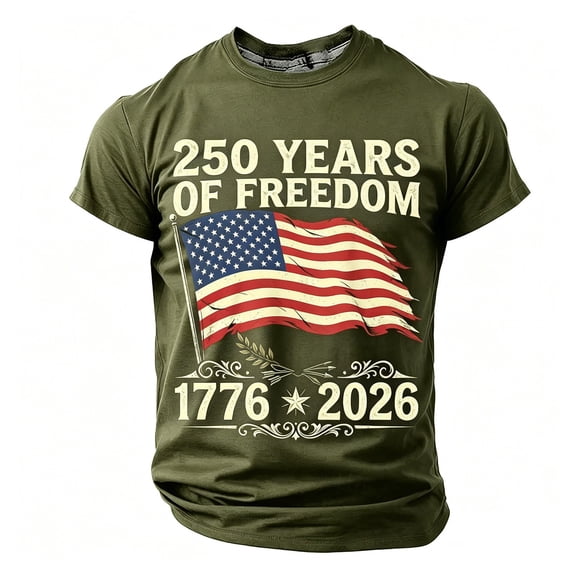 4th of July Shirts for Men Casual Short Sleeve T Shirt Comfortable ...