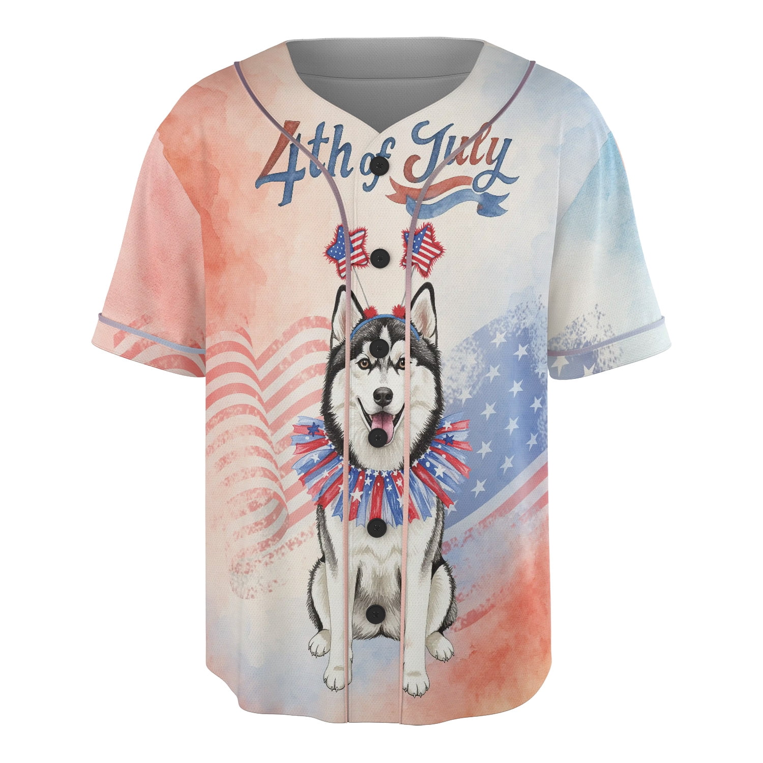 4th of July Siberian Husky Celebrates Independence Day All Over Print ...